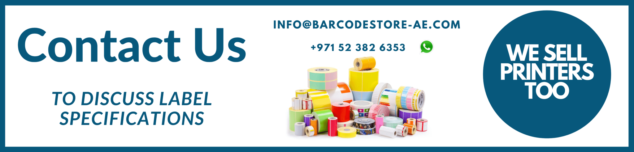 Barcode Labels in Dubai, Abu Dhabi, UAE | Barcode Store UAE
