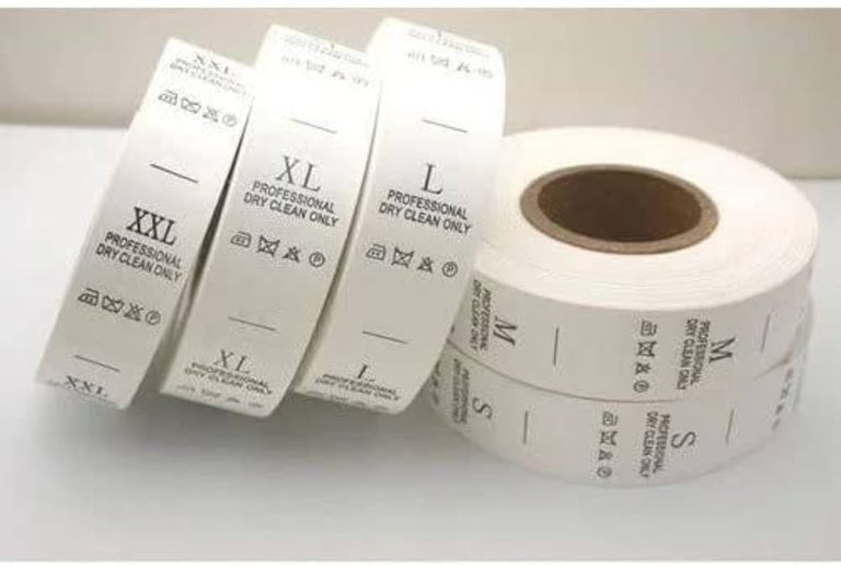 Tafetta Fabric Labels - 25mm x 250mtrs, 1.5 inch core | Barcode Store UAE